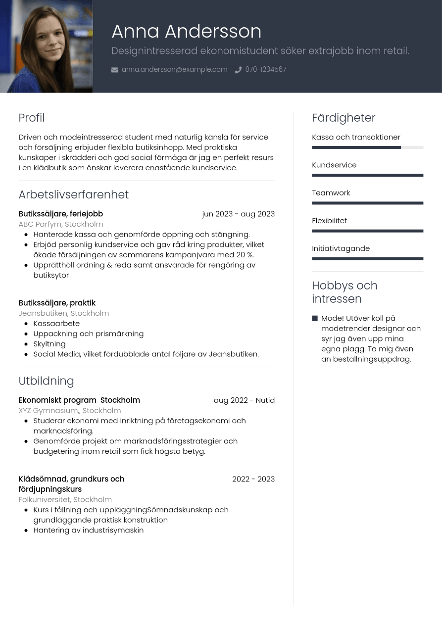CV-exempel för student – skapa ett säljande CV - CV.se